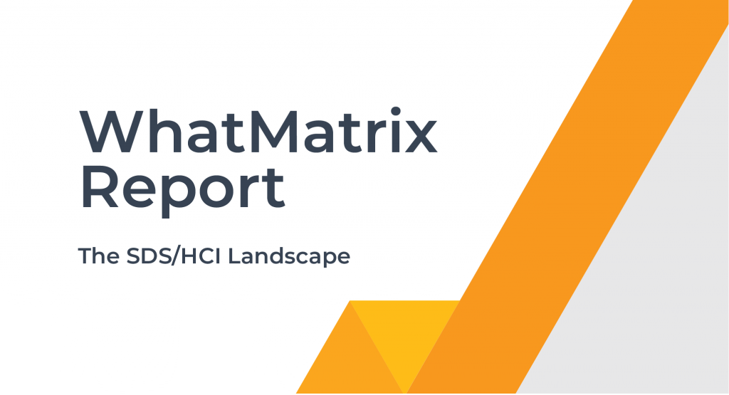 Announcing upcoming SDS & HCI Landscape Report (Sep 2018) | Technology ...
